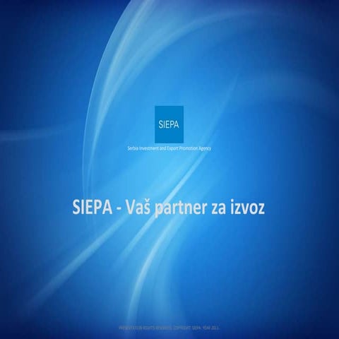 SIEPA at SECEP's Nis, May 13, 2011 | PPT
