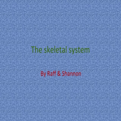 Skeletal System | PPT