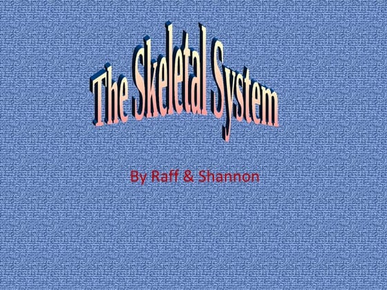 Interactive Powerpoint: Skeletal System | PPT