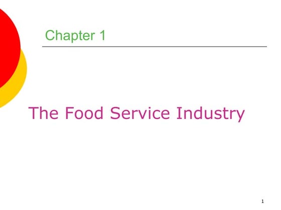 History of Food Service Industry | PPT