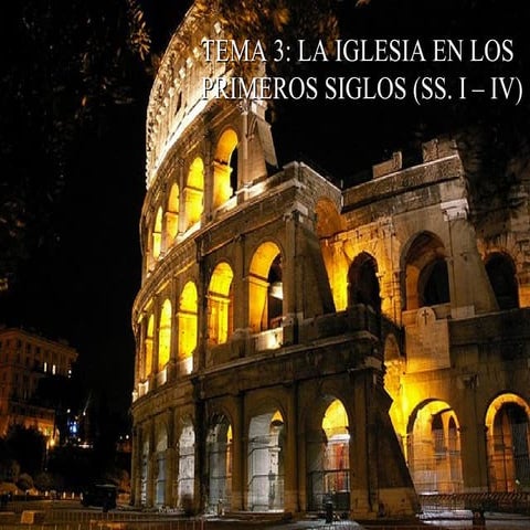 Historia de la Iglesia siglos I - IV | PPT