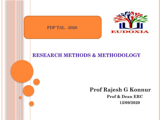 Research Methods vs Research Methodology | PPTX
