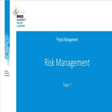 PPT07 - Risk Management .pptx