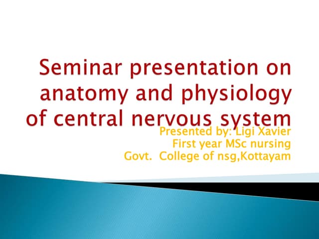 Nervous system notes | PPT