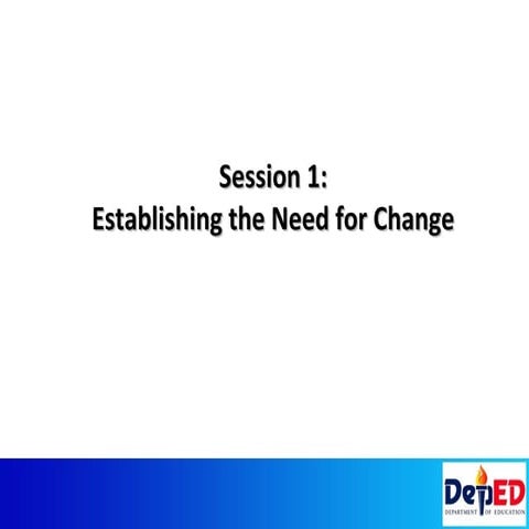 Ppt 1.3. establishing the need for change | PPT
