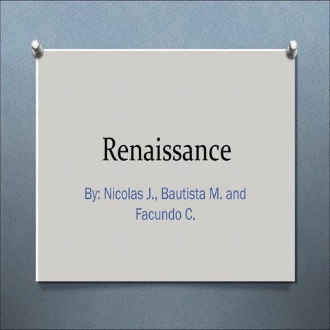 Renaissance | PPT