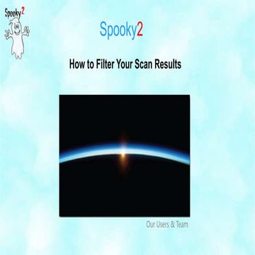 How to Filter Your Scan Results | PPTX