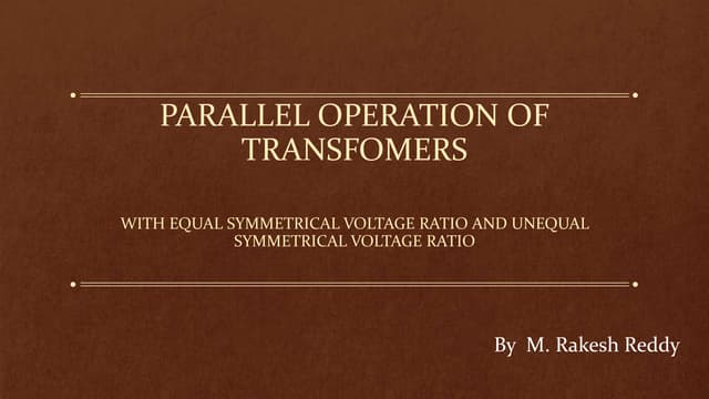 Ppt of current transformer | PPTX | Physics | Science