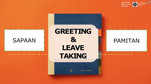 Greeting and Leave taking | PPTX