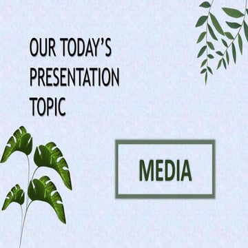 Media Presentation | PPTX