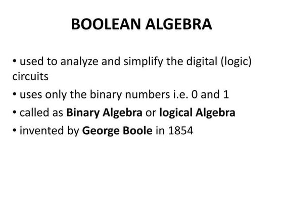 I Semester-Unit 3 Boolean Algebra.pptx