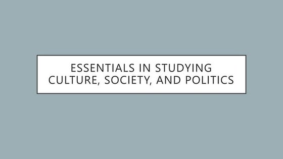 Cultural studies: An Introduction | PPT