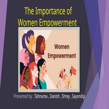 5 components of women empowerment | PPTX