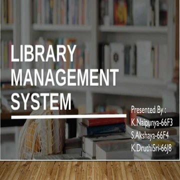 Advanced Digital Library Management System | PPTX