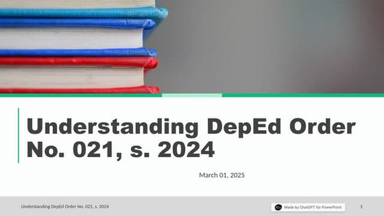 Deped order 007,s. 2023-(For Orientation).pptx | Human Resources | Business