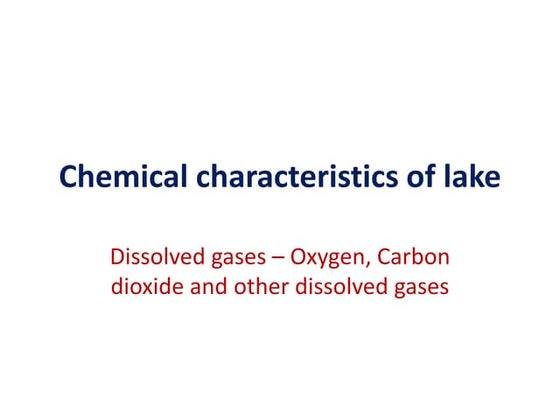 Types of water body : Freshwater body | PDF