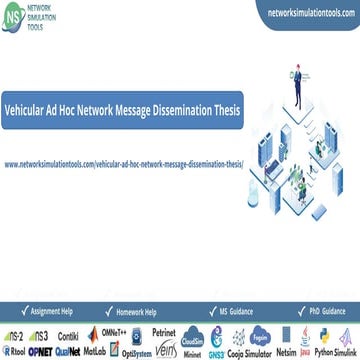 Vehicular Ad Hoc Network Message Dissemination Thesis Topics Ppt