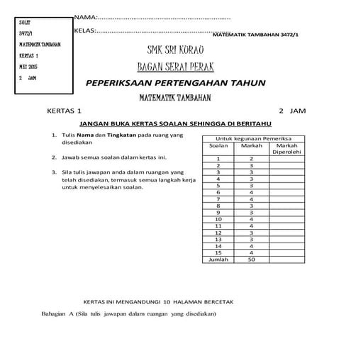 Add Math Form4 Ppt 2015 Docx