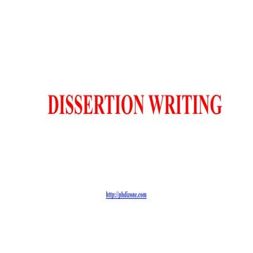 Dissertation Writing | PPTX