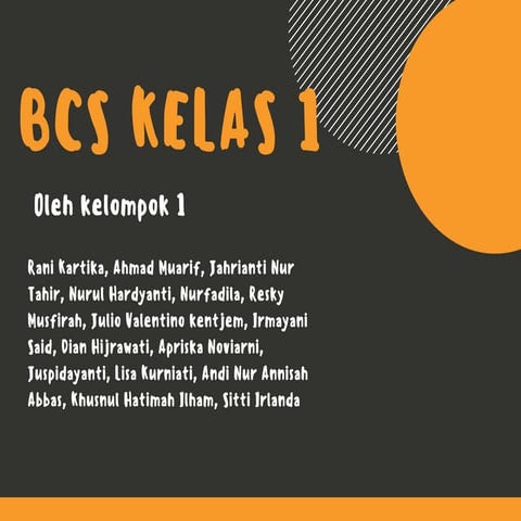 BCS kelas 1 | PDF