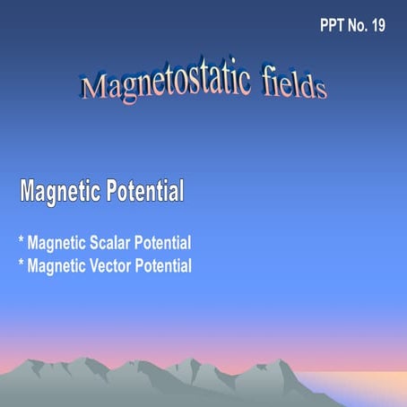 Ppt19 magnetic-potential | PDF