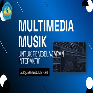MULTIMEDIAMUSIK UNTUK PEMBELAJARAN INTERAKTIF | PPTX
