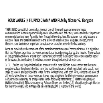 ppt 1 FOUR VALUES IN FILIPINO DRAMA AND FILM Nicanor.pptx