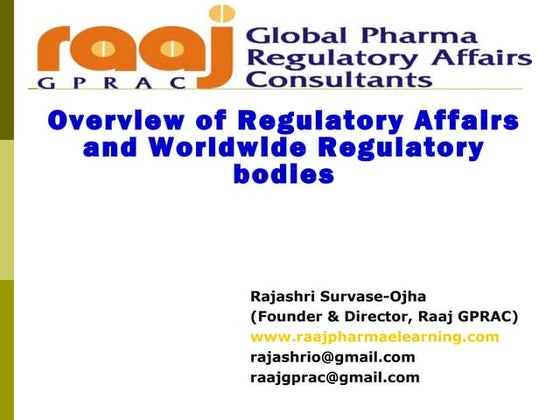 DRA (Drug Regulatory Affairs) , RA (Regulatory Affairs) | PPSX ...