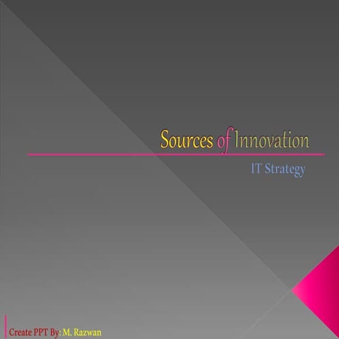 sources of innovation | PPTX