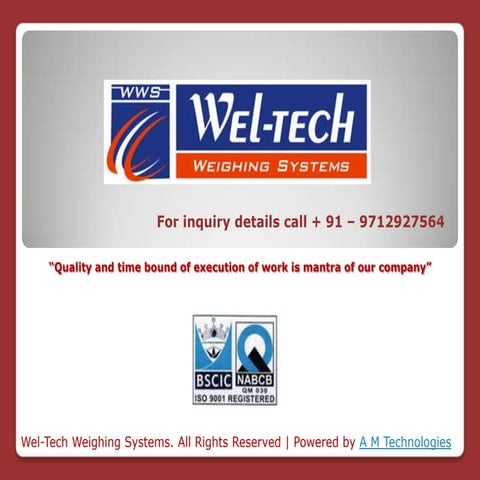 Weltech weighing systems | PPT