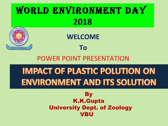 Single use plastic presentation | PPT