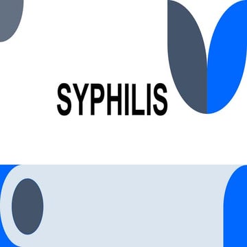 Syphilis | PPT