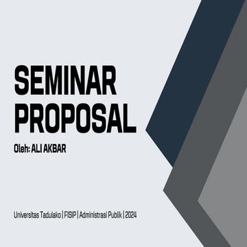 power point seminar proposal pada jenjang S-1 | PDF