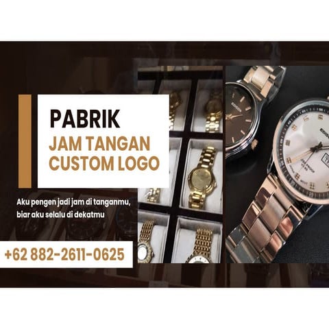 Logo Jam Tangan Custom, +62 882-2611-0625 | PPTX