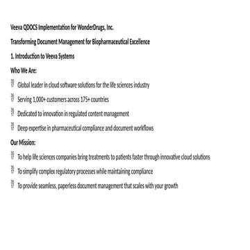 Comprehensive Analysis of Veeva QualityDocs Functions and Features.pptx