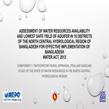 Presentation on Photo Gallery of field work on PRA Baseline Survey | PPTX