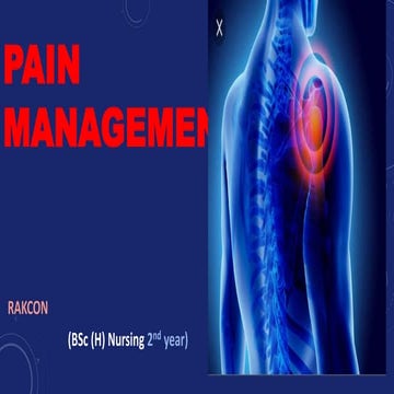 Pain management | PPTX