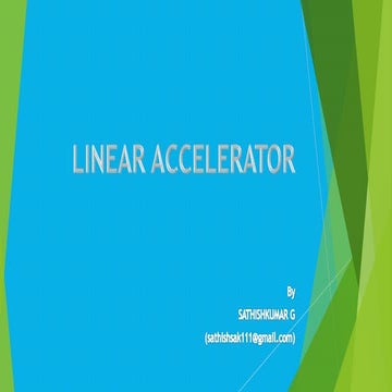 Linear Accelerator- Commercial Specification & Comparison | PPTX