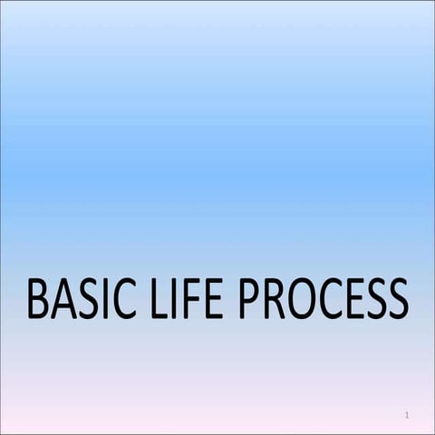 basic life process | PPT
