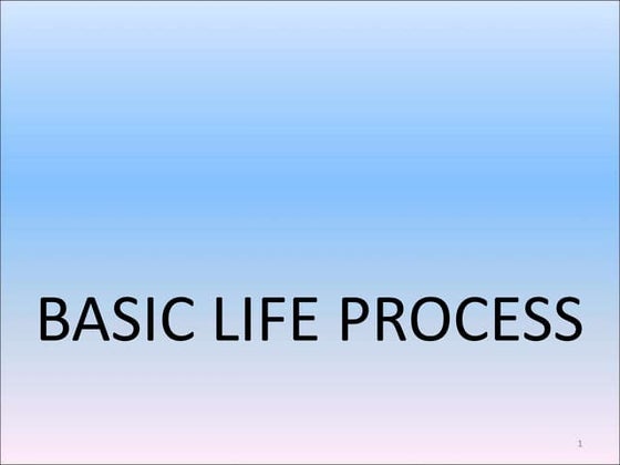 Unit 1. Life processes | PPT