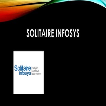 BEST INDUSTRIAL TRAINING IN MOHALI-SOLITAIRE INFOSYS | PPTX