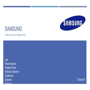 Marketing : Samsung Case Study | PPTX