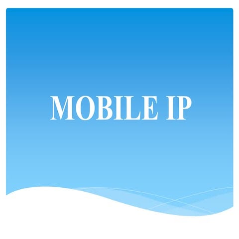 MOBILE IP | PPT