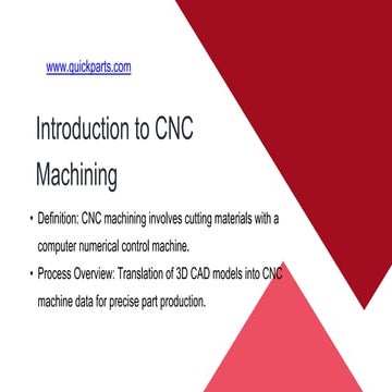 Introduction to CNC Machining - Quickparts | PPTX