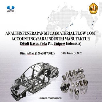 analisis mfca pada industri manufacturrr | PPTX