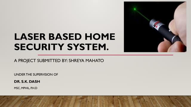 Laser security system | PPTX