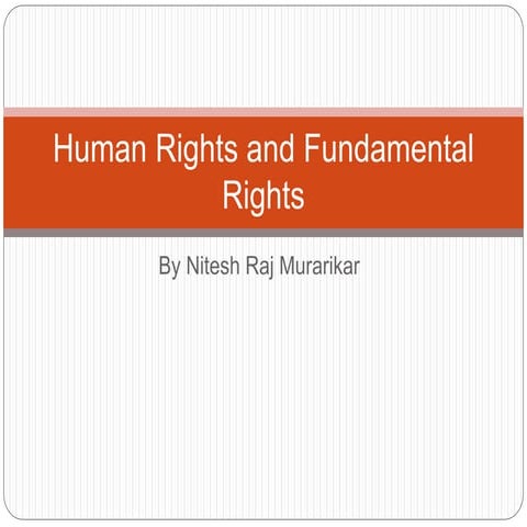 Human rights and fundamental rights | PPTX