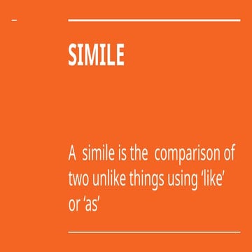 Simile and other parts of speech for cbse grade 8 | PPTX