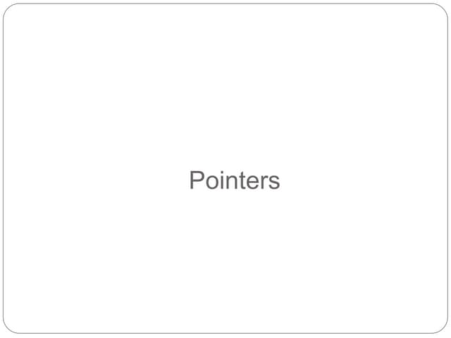 C Programming Unit 4 Ppt