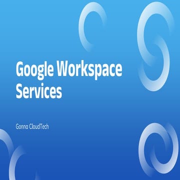 Google Workspace Reseller | Google Workspace Services | PPT